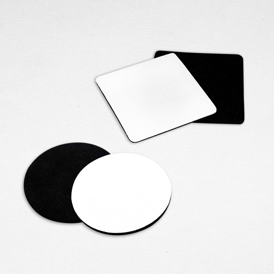 Sublimation Printable Coaster Pad Circle Square 10cm