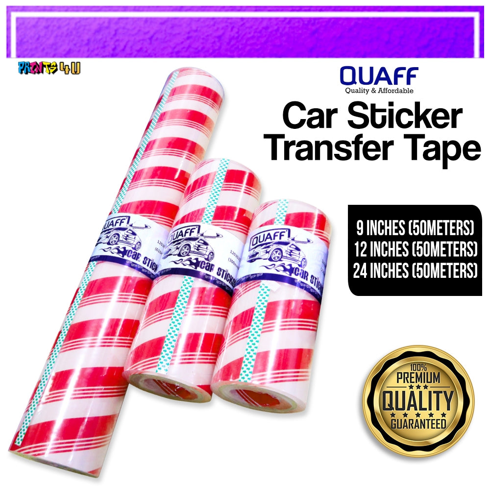 Quaff Transfer Tape for Decals and Cut-out Vinyl Stickers 50 meters